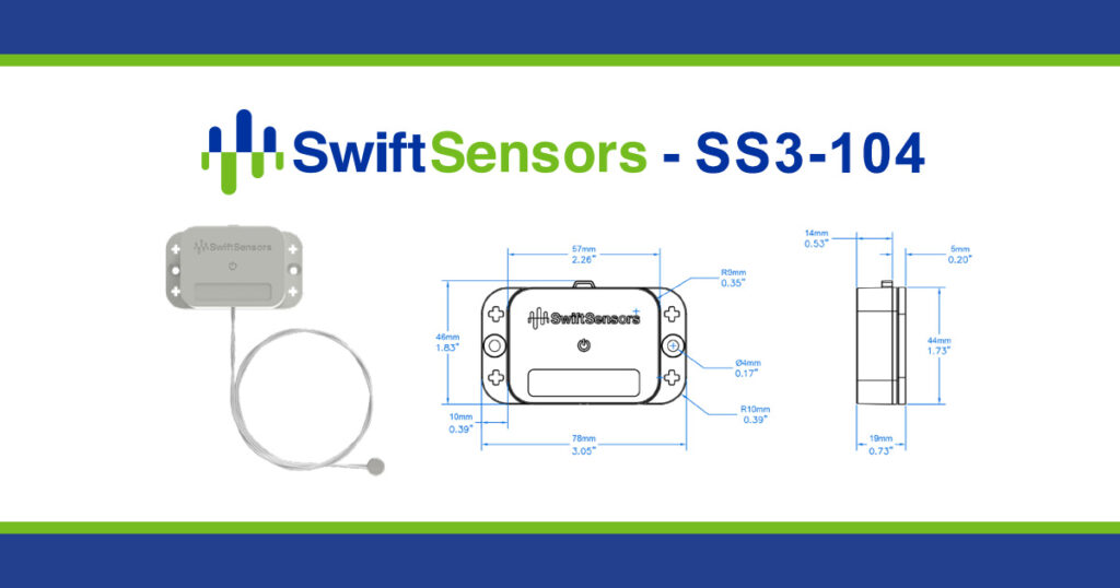 SS3-104: Wireless Medical Grade Temperature Sensor - Swift Sensors