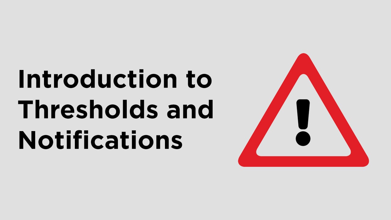 Introduction To Thresholds And Notifications Swift Sensors