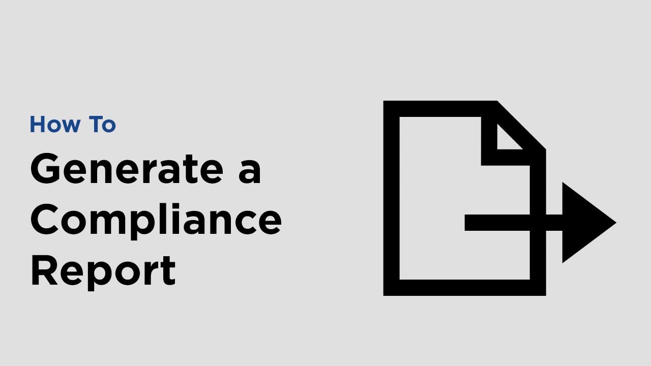 How to Generate a Compliance Report - Swift Sensors