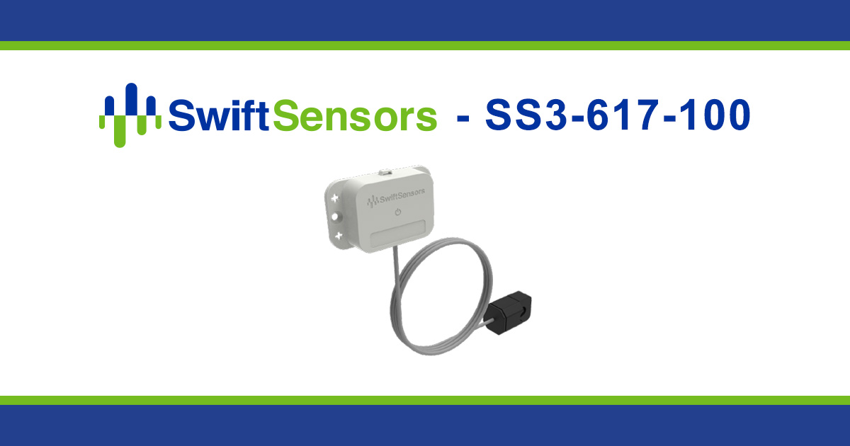 SS3-617-100: Wireless 0-100AAC Current Meter - Swift Sensors
