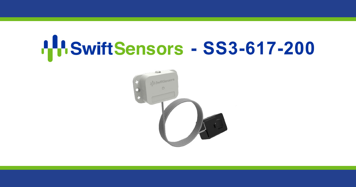 SS3-617-200: Wireless 0-200AAC Current Meter - Swift Sensors