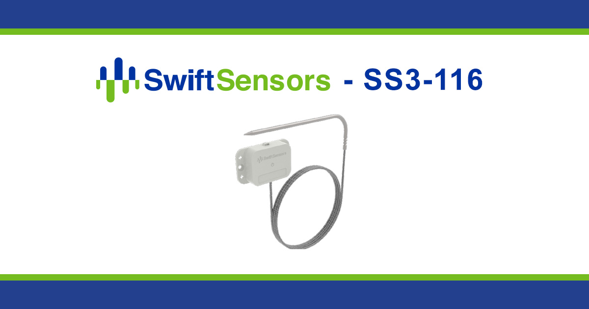 SS3-116: Wireless High-Temperature Sensor with Stainless Steel Cable ...