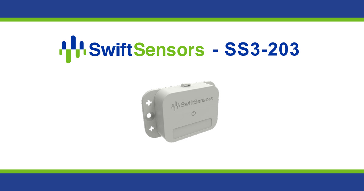 SS3-203: Wireless Predictive Vibration Amplitude Sensor - Swift Sensors
