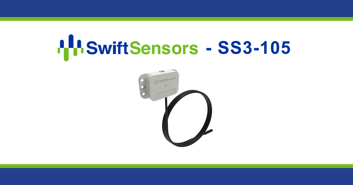 SS3-105: Wireless Temperature Sensor with Probe (1m) - Swift Sensors
