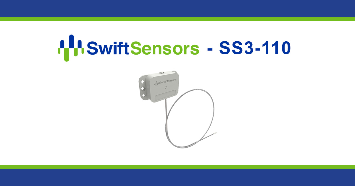 SS3-110: Wireless Ultra-Low Temperature Sensor with Probe (1m) - Swift Sensors