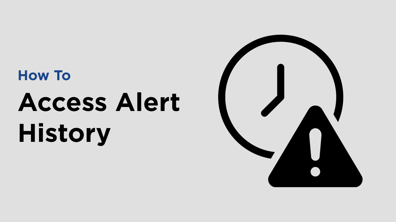 How to Access Alert History - Swift Sensors