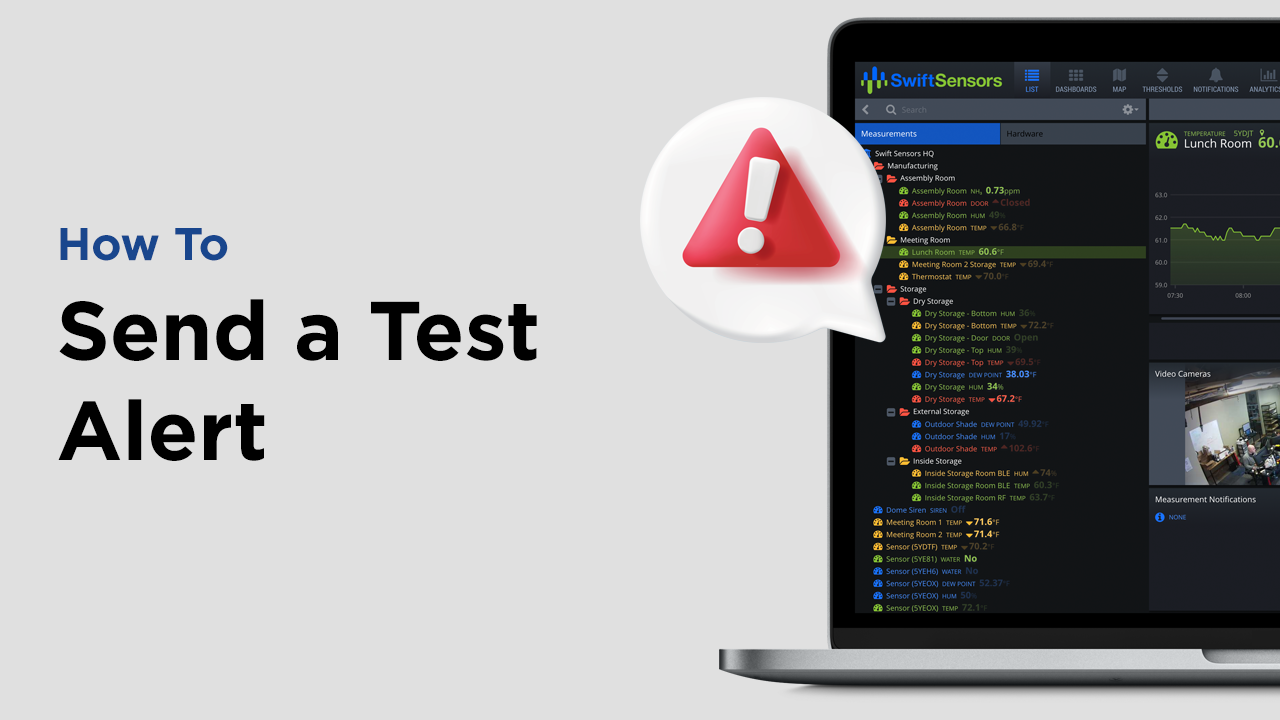 How to Send a Test Alert - Swift Sensors